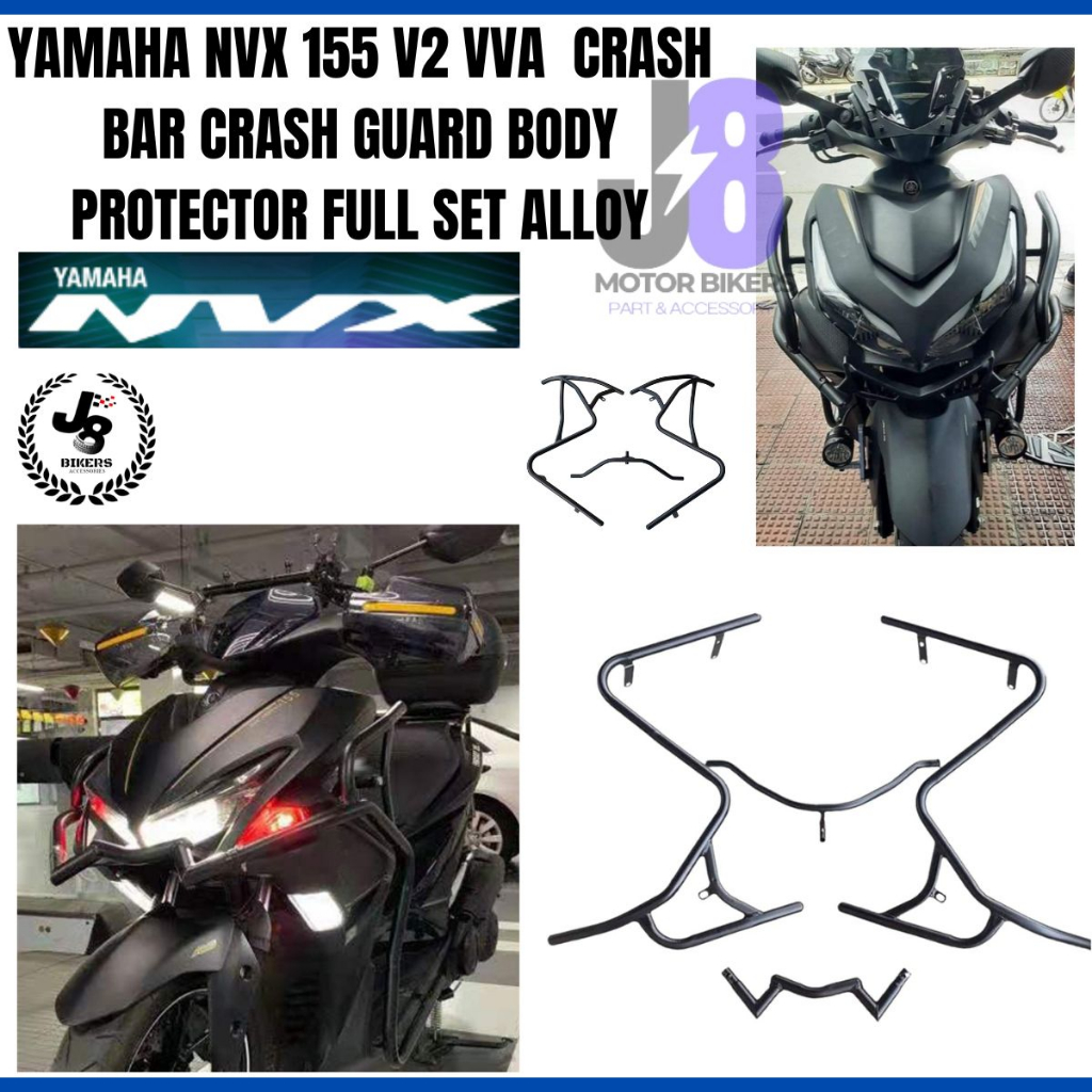 YAMAHA AEROX NVX 155 V2 VVA CRASH BAR CRASH GUARD BODY PROTECTOR FULL ...