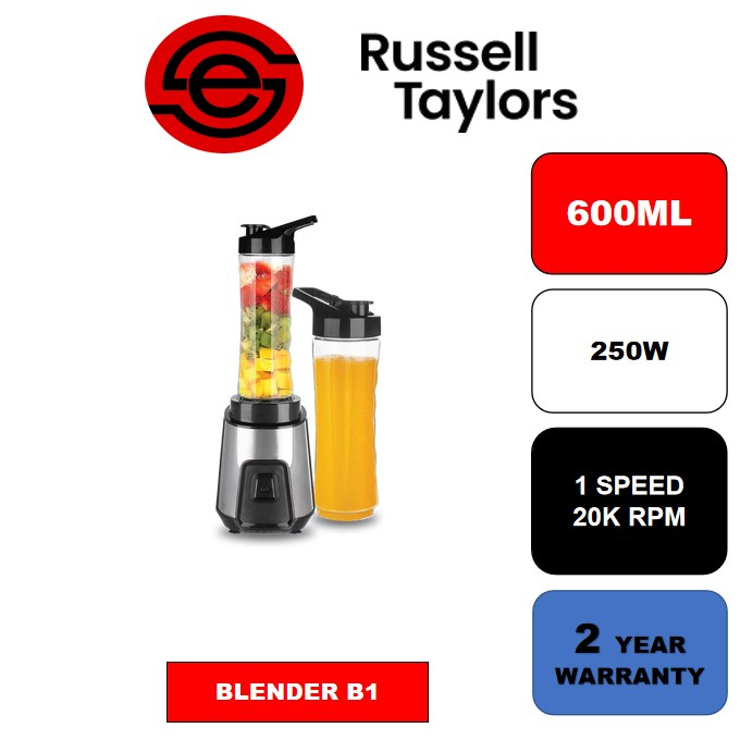 Russell Taylors Compact Personal Blender (600ML Bottle x 2) B1 | Shopee ...