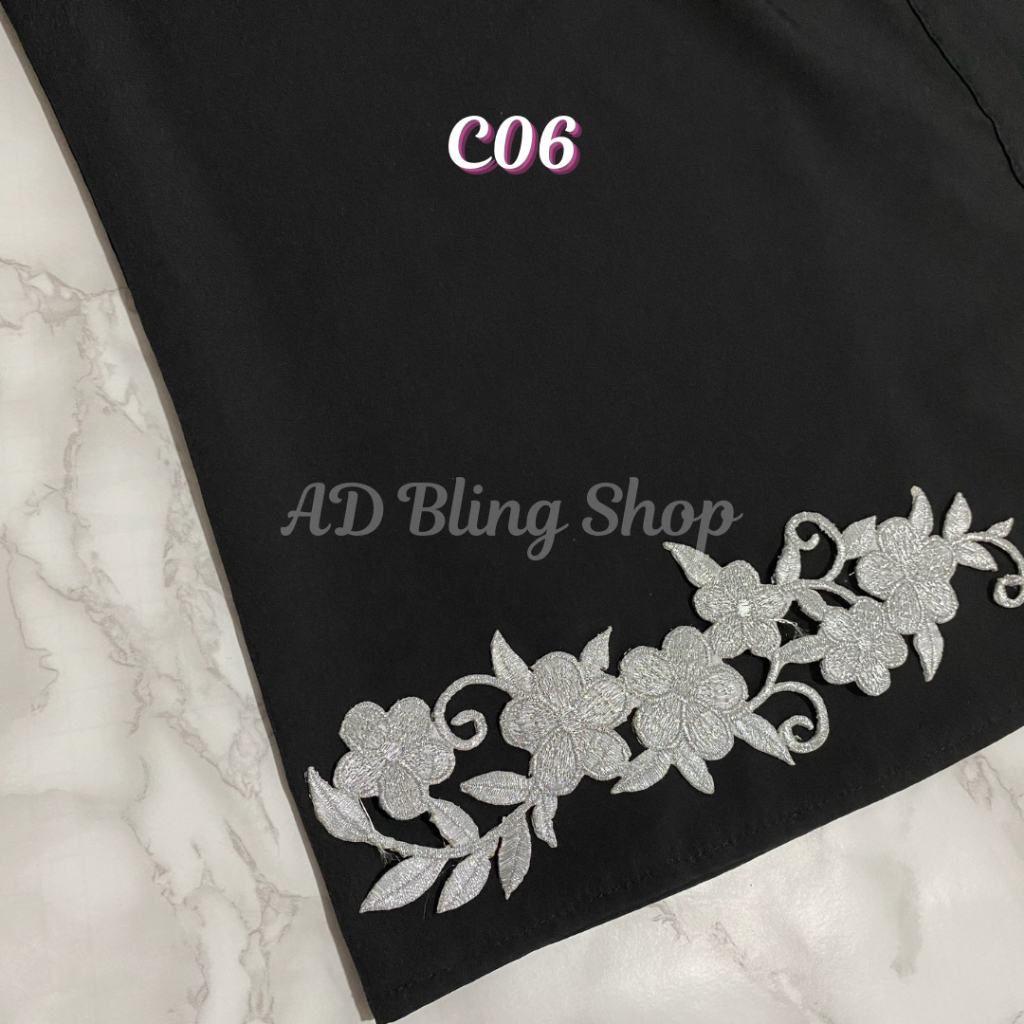 Bunga Sulam Tampal Embroidery Flower Patch Hotfix Iron On Aksesori ...