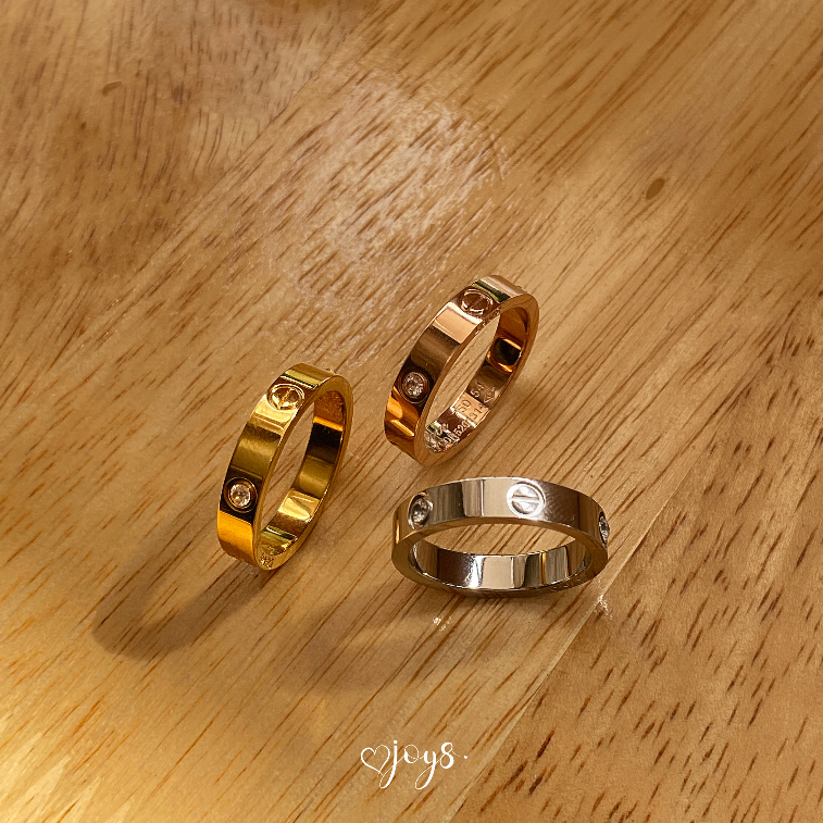 MJOY8 Unisex Luke ring simple and thicker style with stainless steel ...