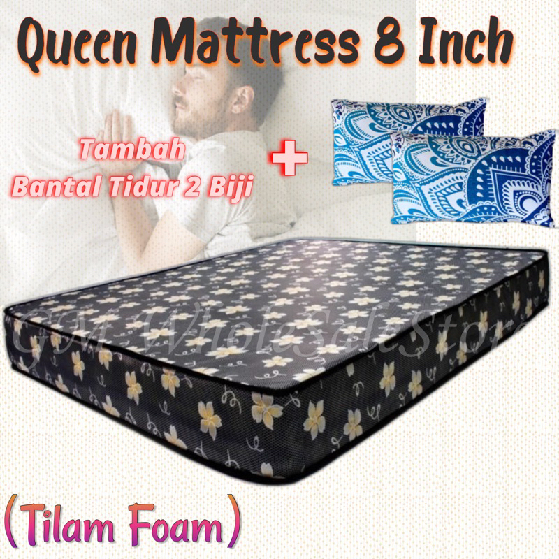 1pcs/1order☝️ 【SuperFoam】Queen Foam Mattress•Tilam Queen • Tebal 8 Inch ...