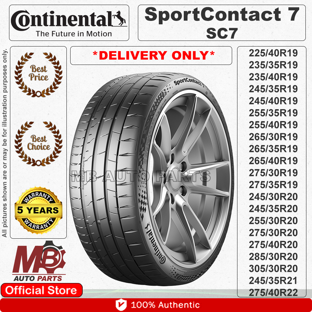 Continental SC7 SportContact™7 [Germany Technology [100% ORIGINAL ...
