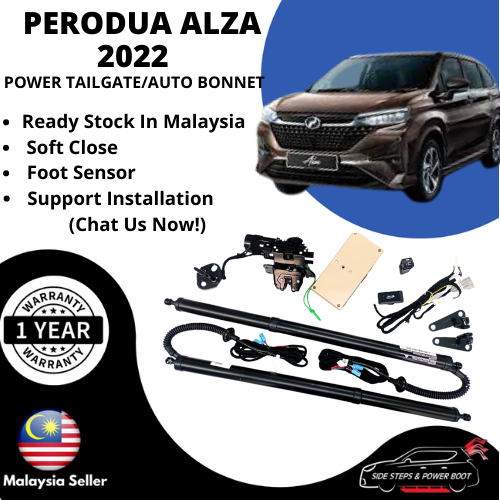 Perodua Alza 2022 Plug & Play Electric Auto Tailgate Soft Close Foot ...