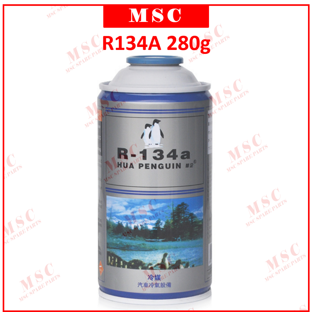 R134 R-134A R600A REFRIGERANT 220g/250g/280g Can Tap / Refrigerant Car Aircond (Peti Sejuk Ais ...