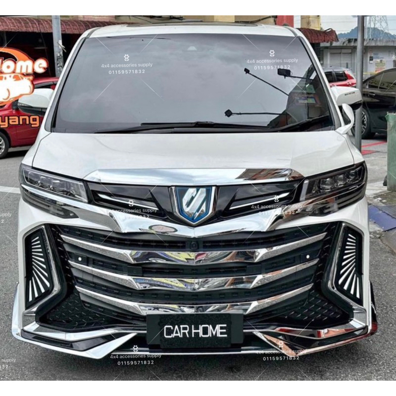 TOYOTA ALPHARD 2018-2023 Rocco CENTURY HAWK Frond Bumper Bodykit Grill ...