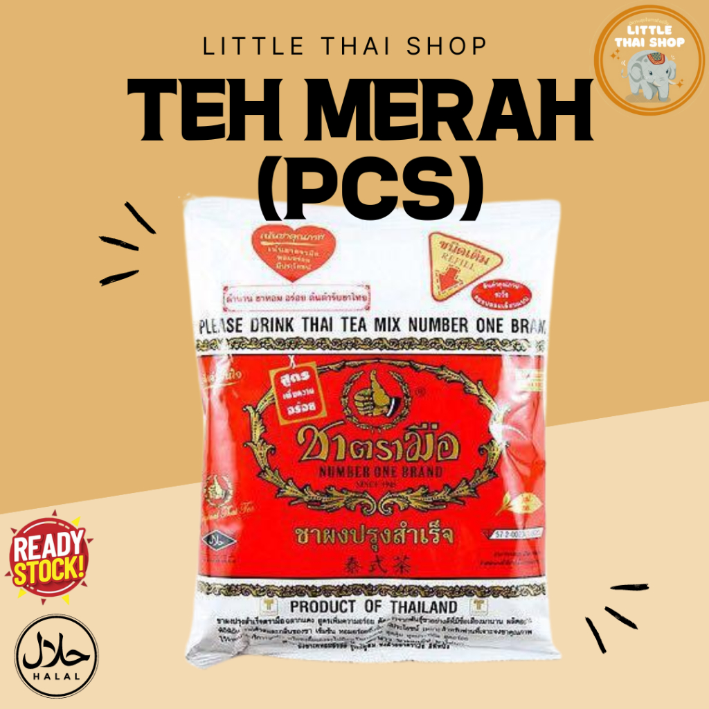 Red Tea Powder Teh Merah Serbuk Daun Original Thai ChaTraMue 400G ( 1 ...