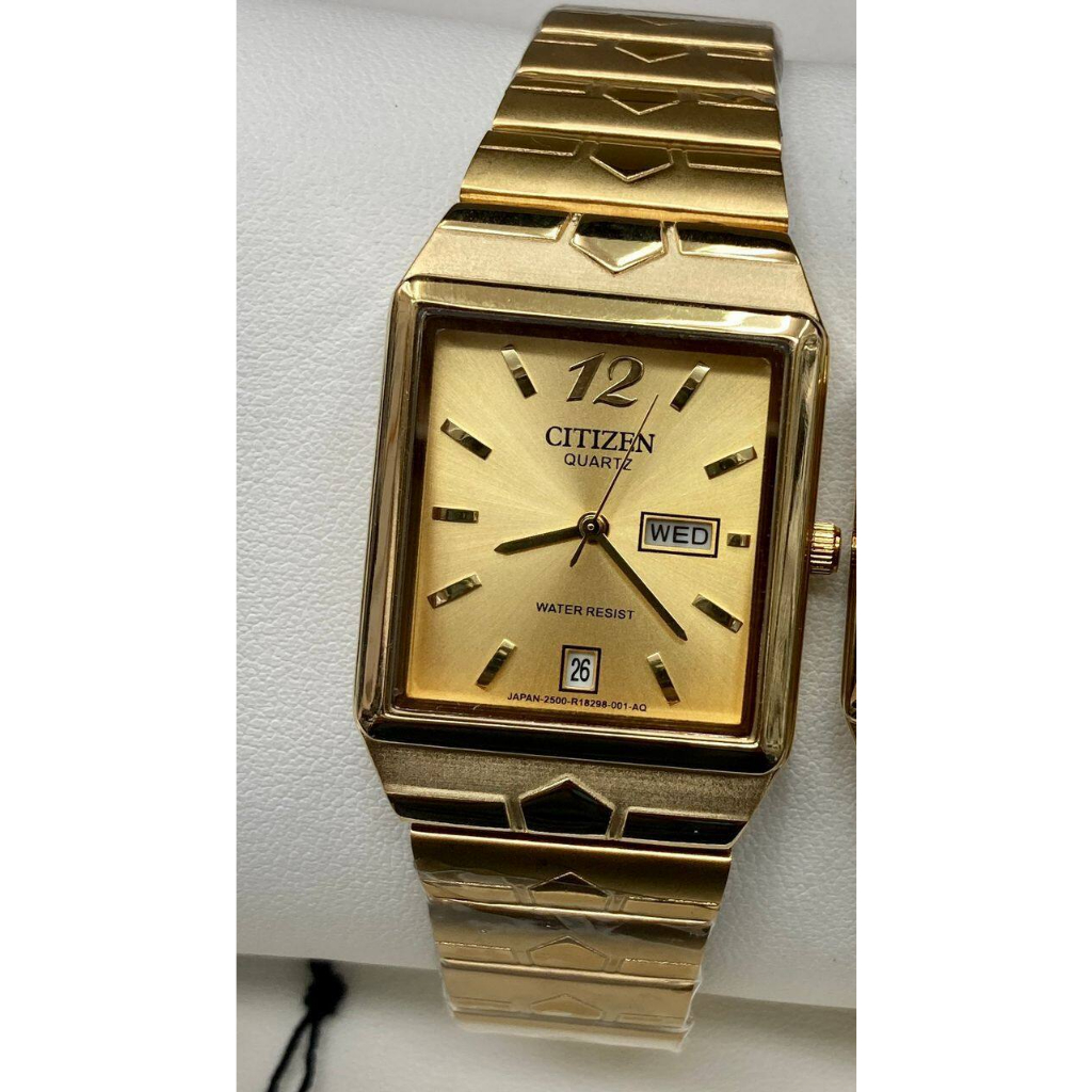 Citizen men's business stainless steel wrist watches quartz luxury men ...