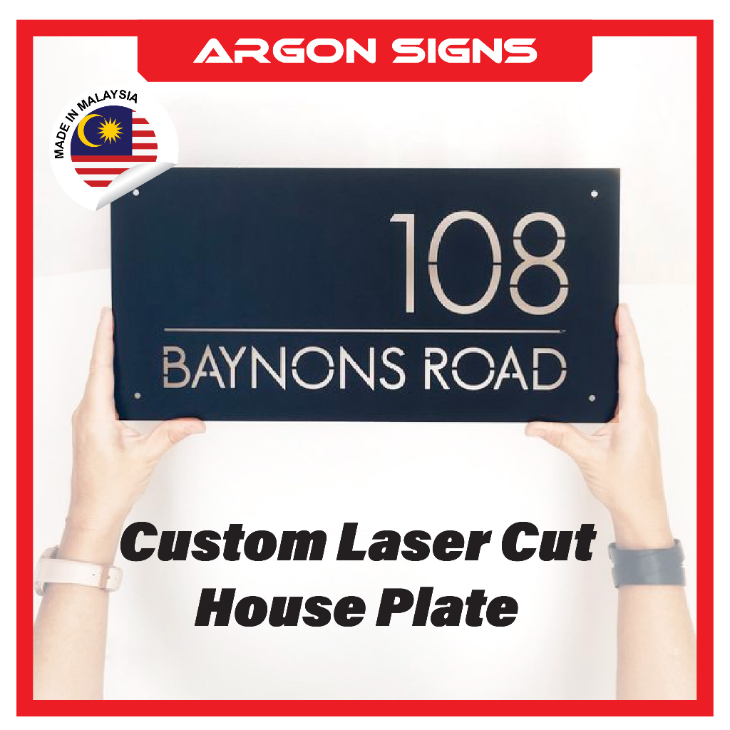 Custom Laser Cut House Signage | Custom Made House Plate | House Number ...