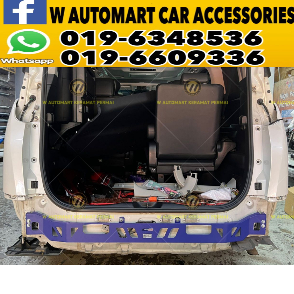 TYPE ONE REAR BUMPER ANTI CRASH BAR TOYOTA ALPHARD VELLFIRE 30 SERIES ...