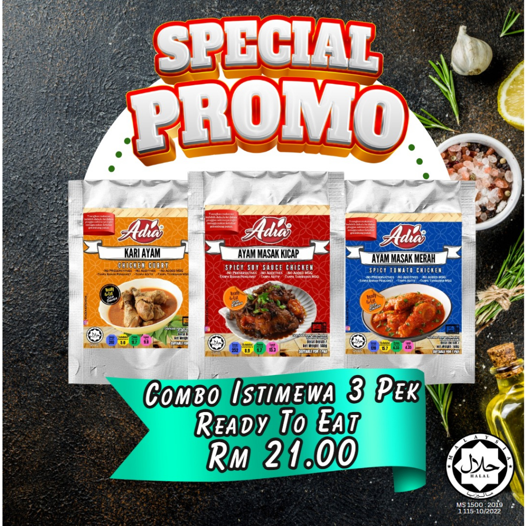 ADIA COMBO LAUK READY TO EAT | Shopee Malaysia
