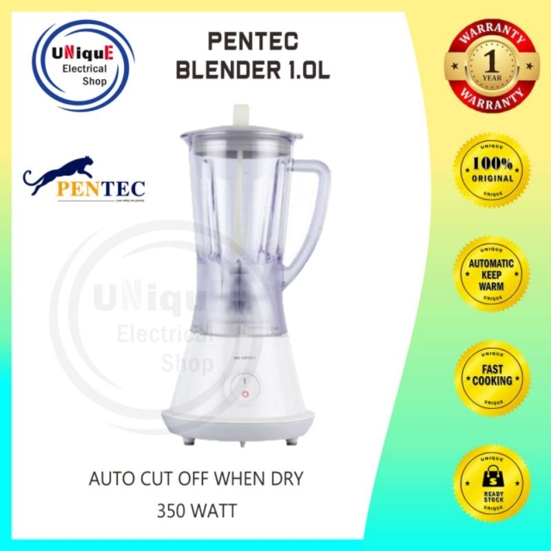 Pentec 2in1 Blender & Grinder Dry Mill Pengisar 350W / XMA Blender 1.5L ...