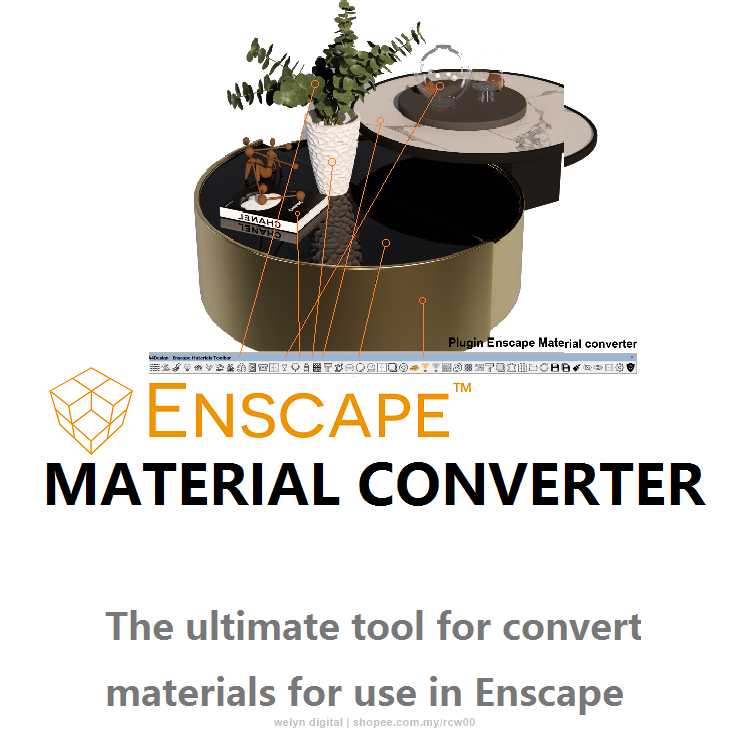 SketchUp | Plugins | Tutorial 2025 Enscape Material Converter - Tool ...