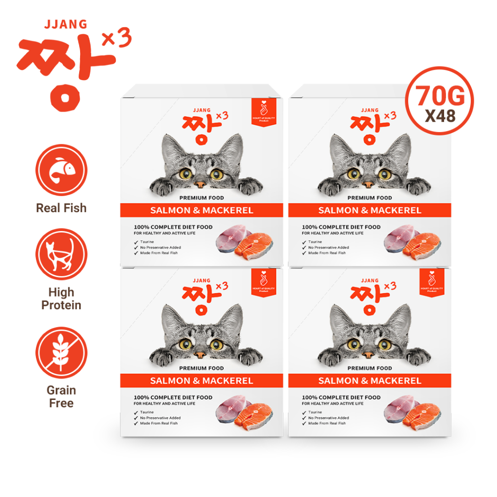 JJANGX3 Premium Pouch Cat Wet Food (70g x 48 Packs) | Shopee Malaysia