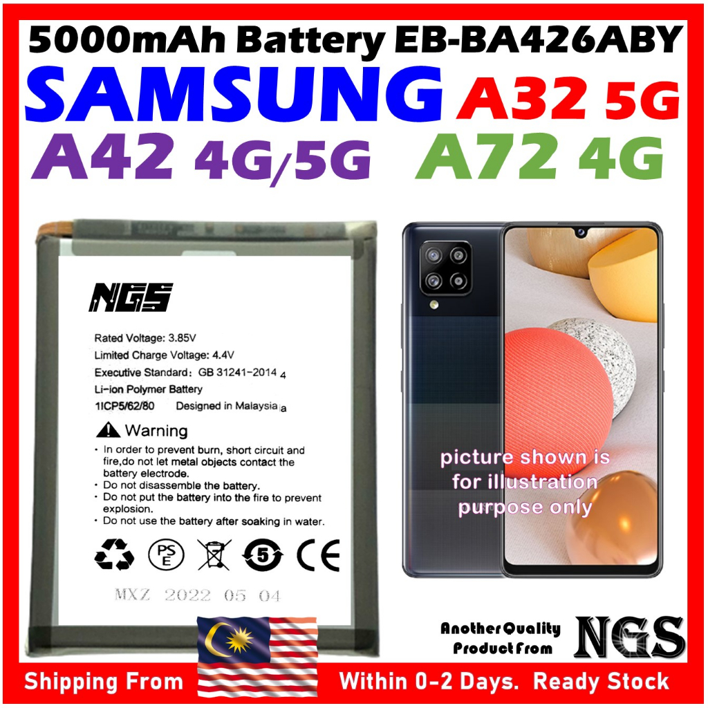 ORl NGS 5000mAh Battery EB-BA426ABY Compatible For SAMSUNG Galaxy A32 ...