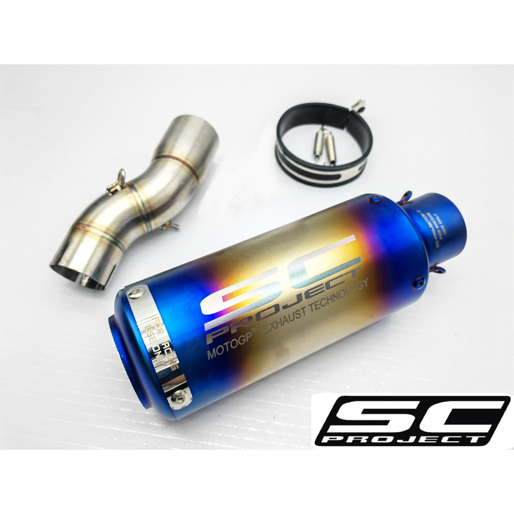 Exhaust CF Moto 450SR Slip on Piping Stainless Steel SC Project Muffler Motor Accessories CF ...