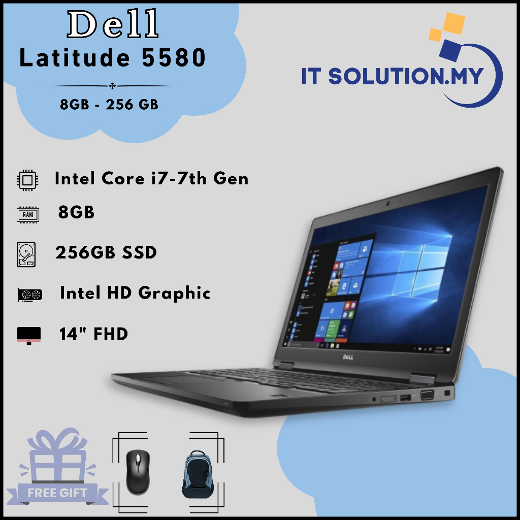 Dell Latitude 5580 FHD 15.6" Display (Intel Core i7-7th Gen 16GB ...