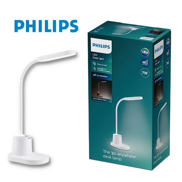 Philips DSK214 LED Bucket Table Lamp 40k 7w 90CRI Battery-Powered ...