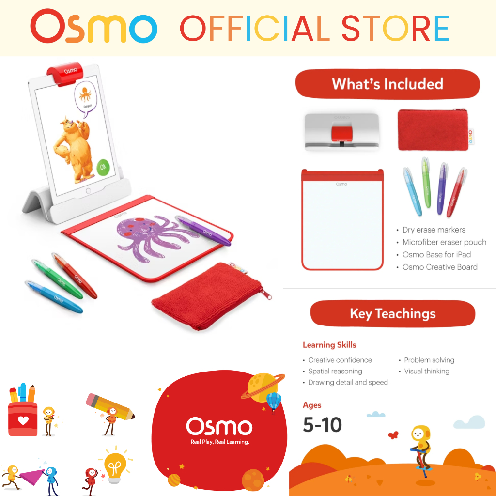 OSMO Creative Starter Kit For iPad - Hands-On Learning Games for Kids ...