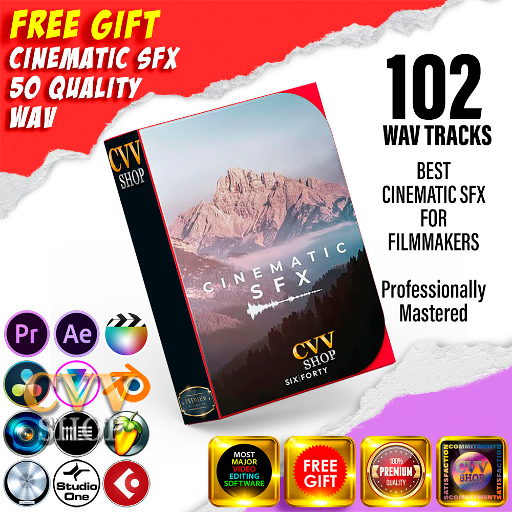 Sound Effects SFX - Cinematic Sound Pack V3 640 Studio - Video Audio ...