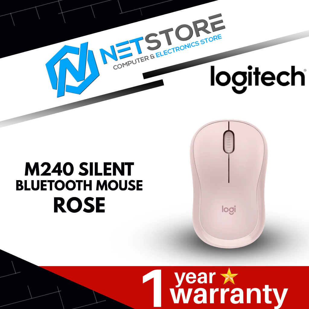 LOGITECH M240 SILENT BLUETOOTH MOUSE - ROSE - 910-007124 | Shopee Malaysia
