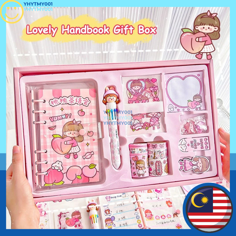 Hand Account Book Set DIY Material Bookmark Note Stationery Sticker ...
