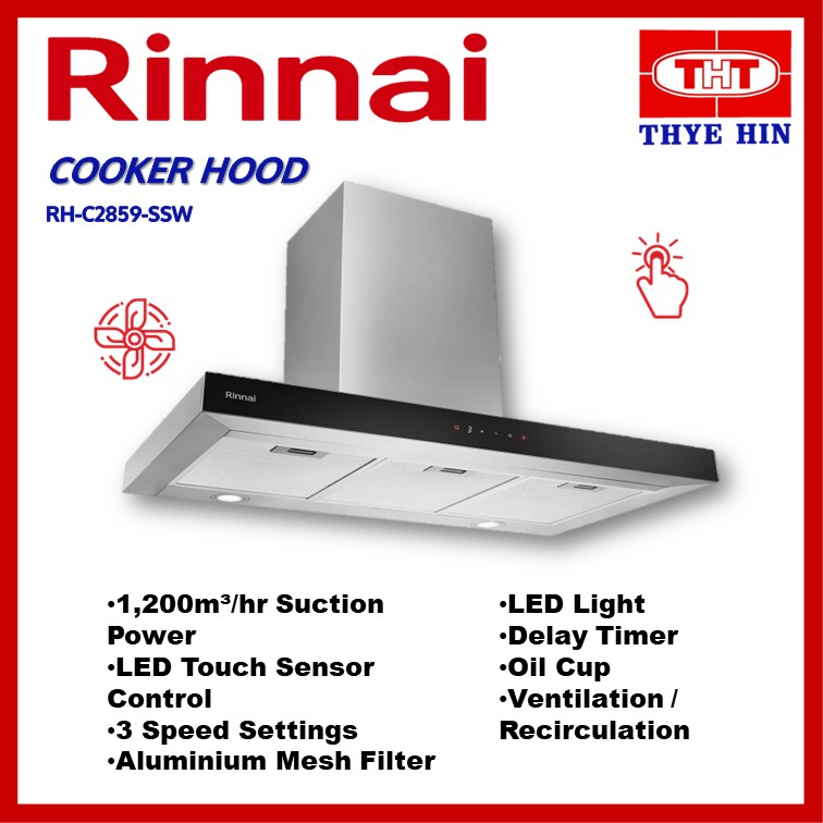 RINNAI COOKER HOOD RH-C2859-SSW | Shopee Malaysia
