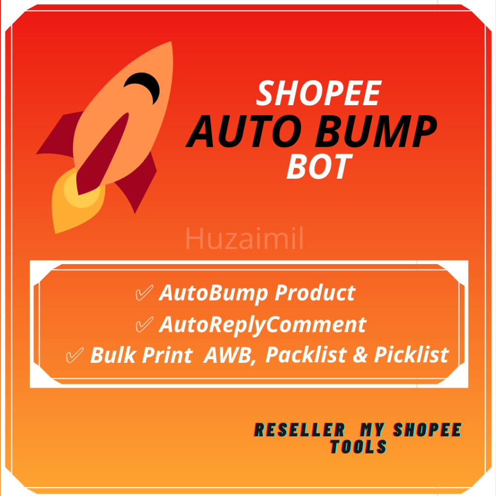 [Renew Only] Shopee Auto Bump For Autobump Product, Auto Reply Comment, Generate AWB Packlist ...
