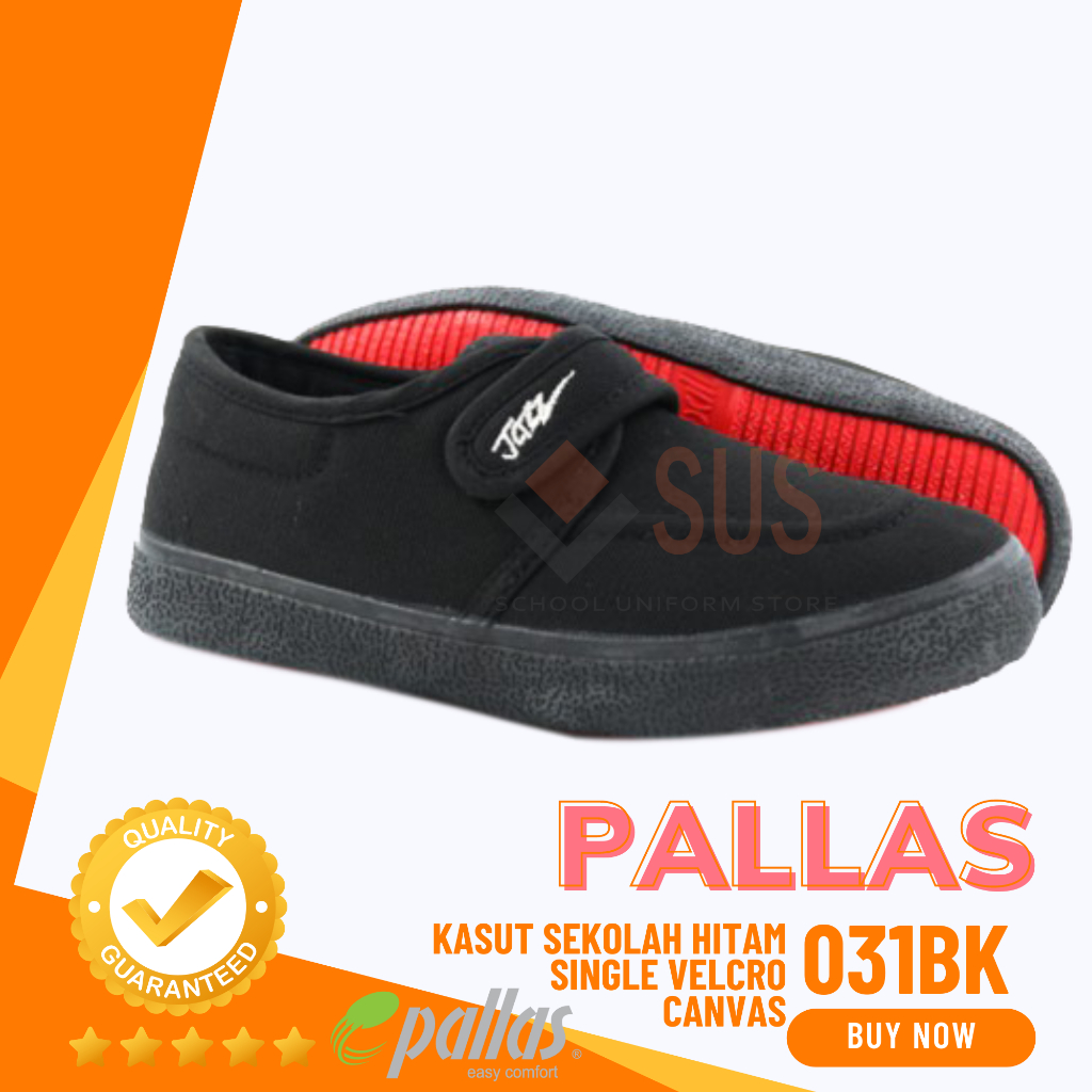 204-031BK / 306-031BK - KASUT SEKOLAH JENAMA PALLAS JAZZ KASUT HITAM 1 ...
