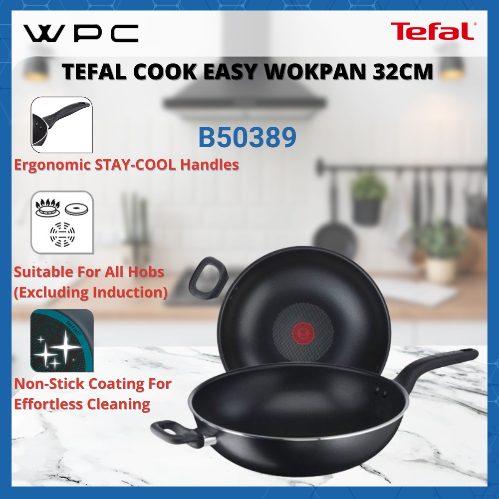 TEFAL COOK EASY WOKPAN 32CM B5038996 | Shopee Malaysia