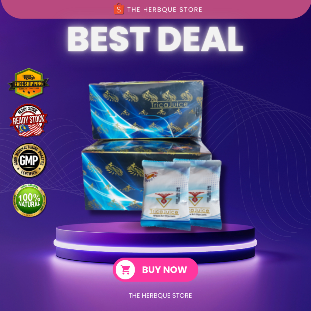 MAX TEA TRICAJUICE ORIGINAL HALAL MINUMAN TENAGA LELAKI DAN WANITA 15 ...