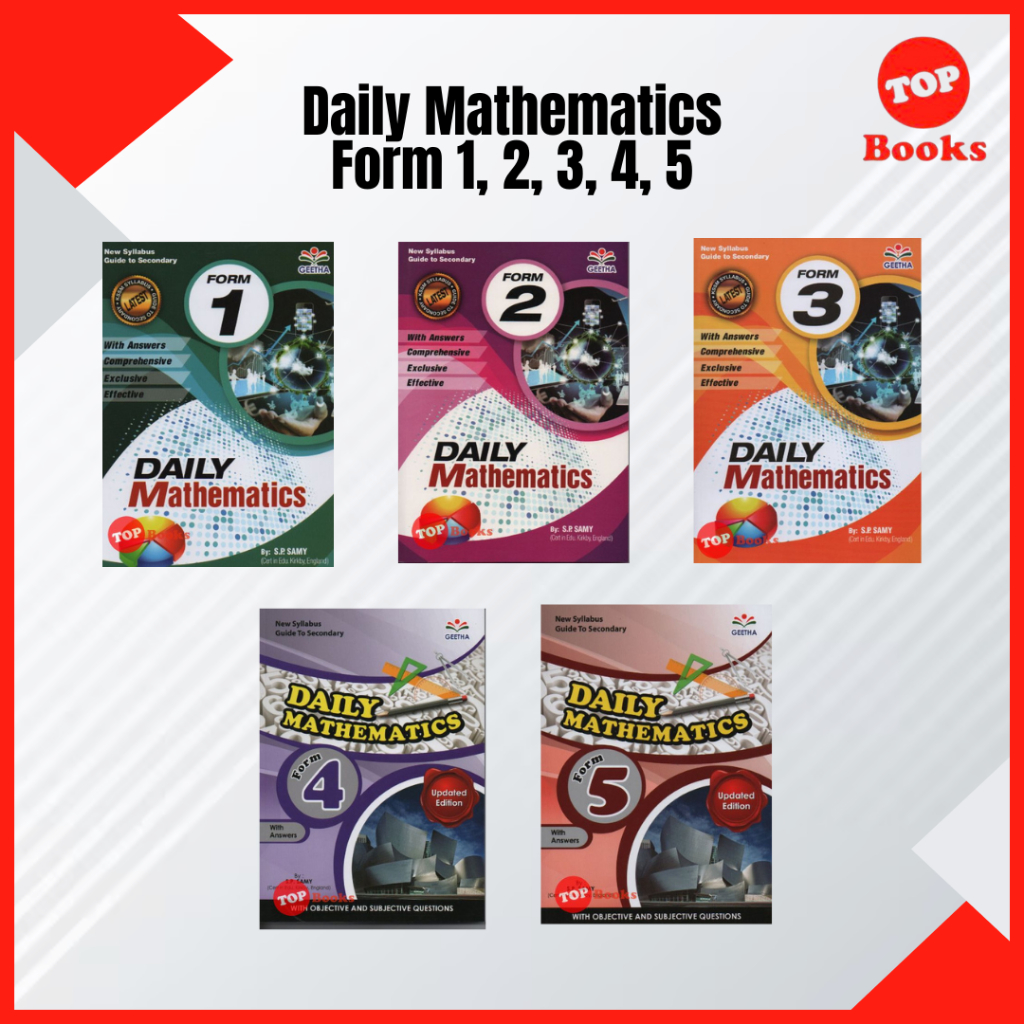 [TOPBOOKS Geetha] Buku Latihan : Daily Mathematics Form 1 2 3 4 5 ...