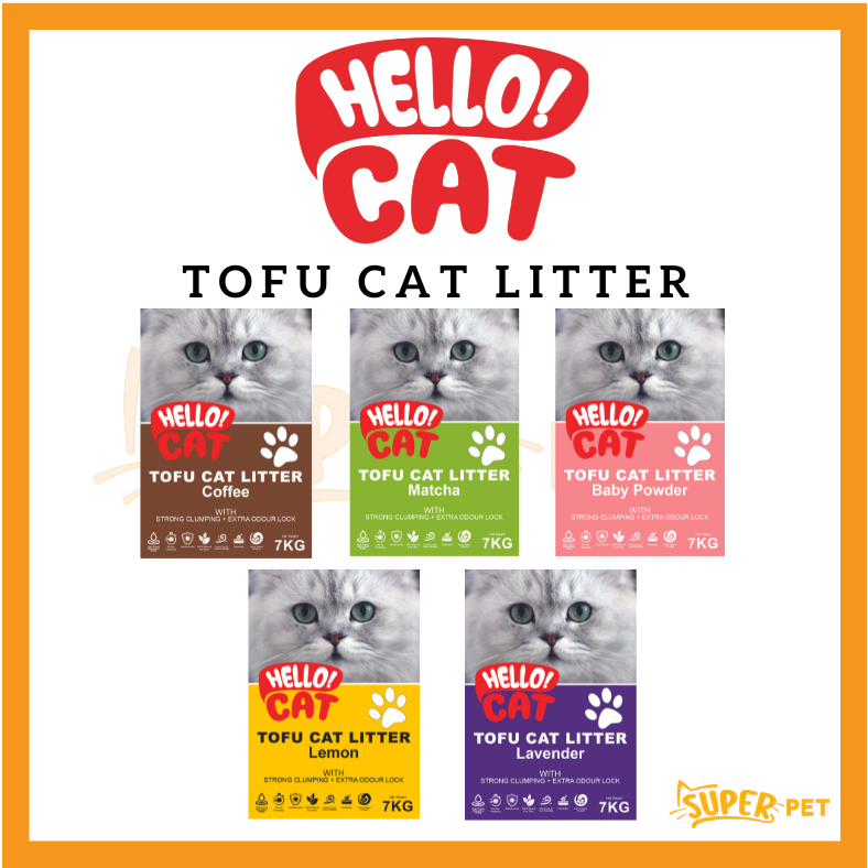 Hello! Cat Tofu Cat Litter Flushable 7kg | Shopee Malaysia