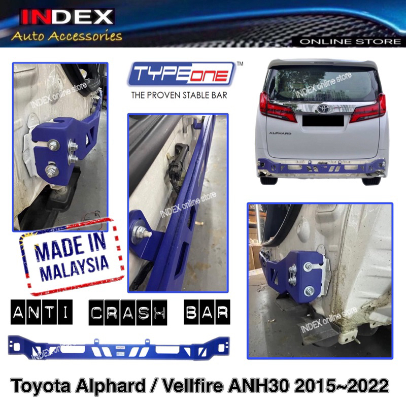 TOYOTA ALPHARD VELLFIRE REAR BUMPER ANTI CRASH BAR ANTI COLLISION BAR ...