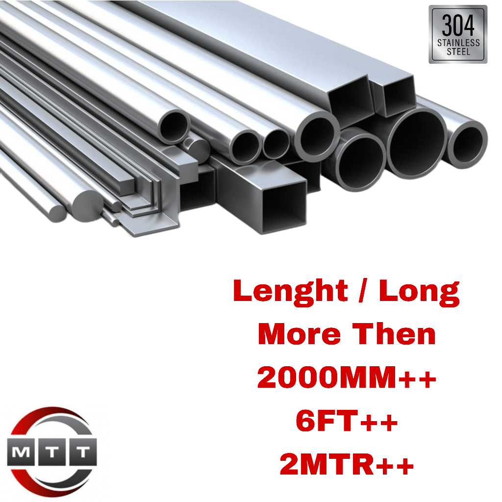304 STAINLESS STEEL 2000MM PLUS (ROD,SQUARE TUBE,RECTANGULAR TUBE,PIPE ...