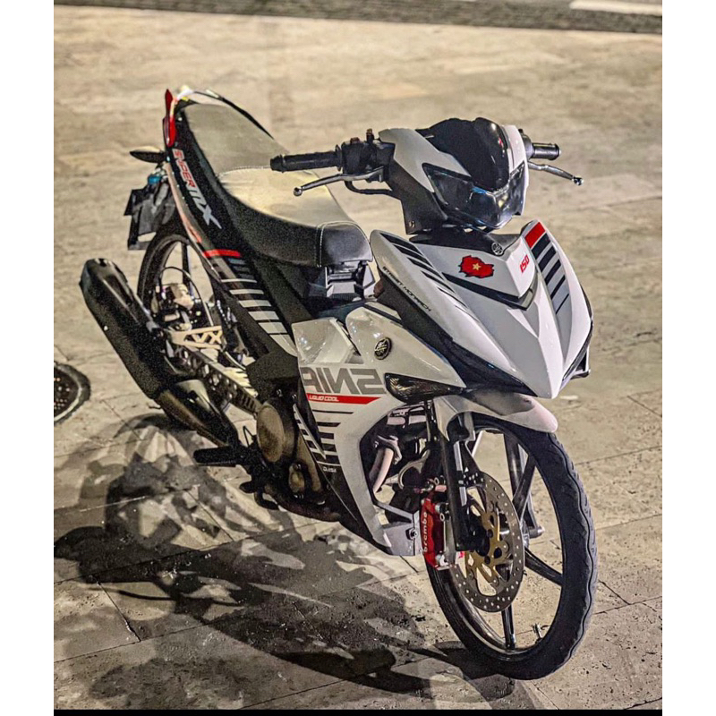 COVERSET SNIPER MX 2015 WHITE BLACK Y15 V2 FREE AMBLEM LOGO YAMAHA | Shopee Malaysia