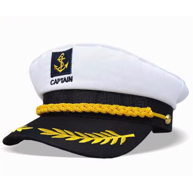 Uniform Hat Topi Pilot Topi Tentera Laut Sailor Hat Costume Hat Pilot ...