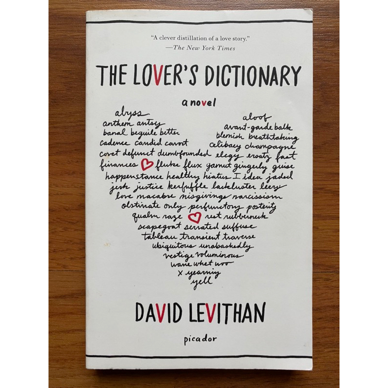 The Lover's Dictionary by David Levithan (Contemporary - Poetry ...