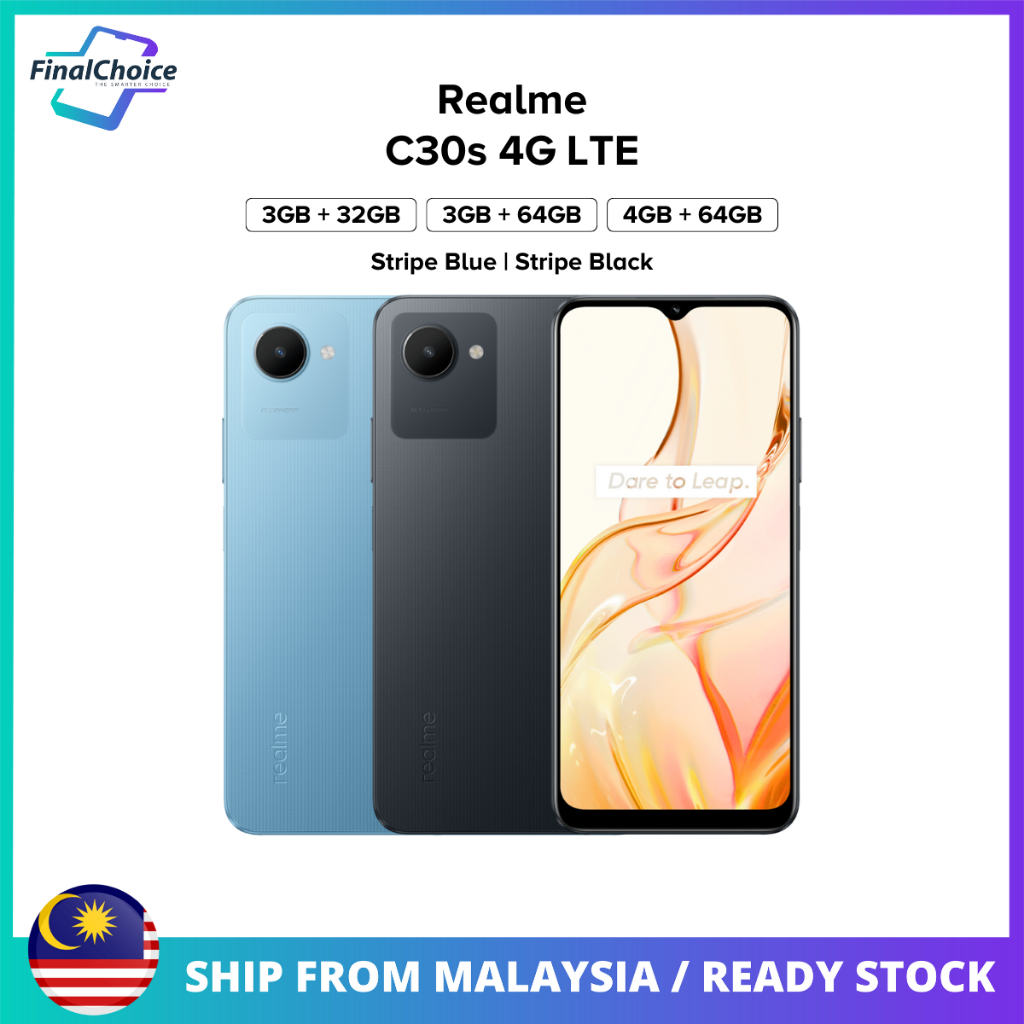 Realme C30S 4G LTE/RMX3690 (3GB+32GB) (3GB+64GB) (4GB+64GB) Original ...