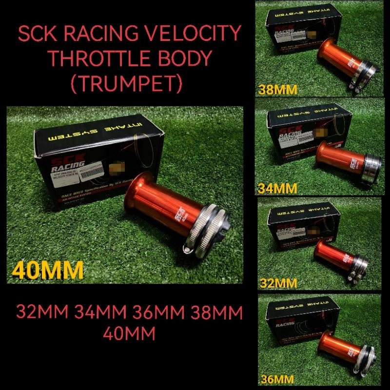 THROTTLE BODY VELOCITY TRUMPET SCK RACING 32MM 34MM 36MM 38MM 40MM ...