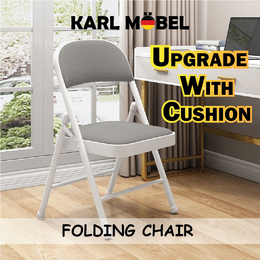 Folding Chair Kerusi Lipat Folding Fancy Dining cushion Chair Designer ...