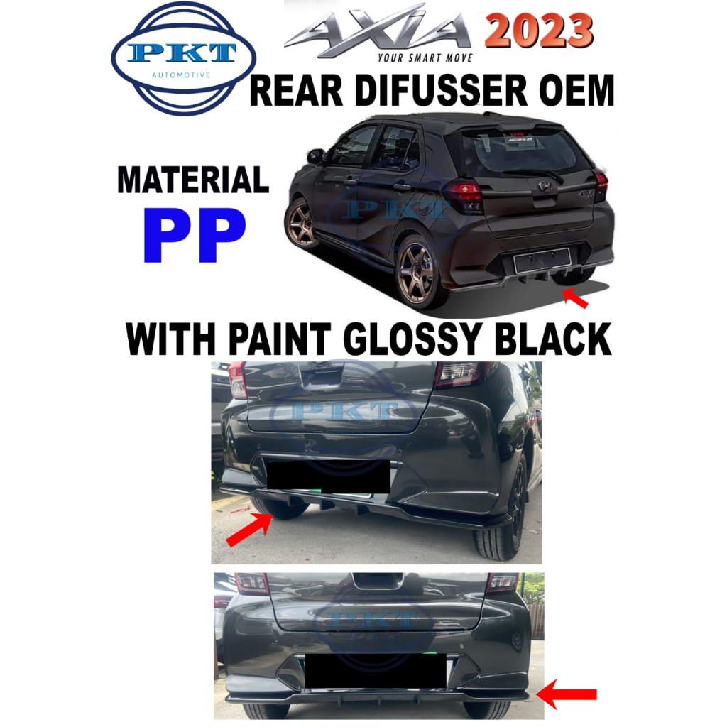 PERODUA AXIA 2023 FRONT/LEFT/RIGHTREAR DIFFUSER | Shopee Malaysia