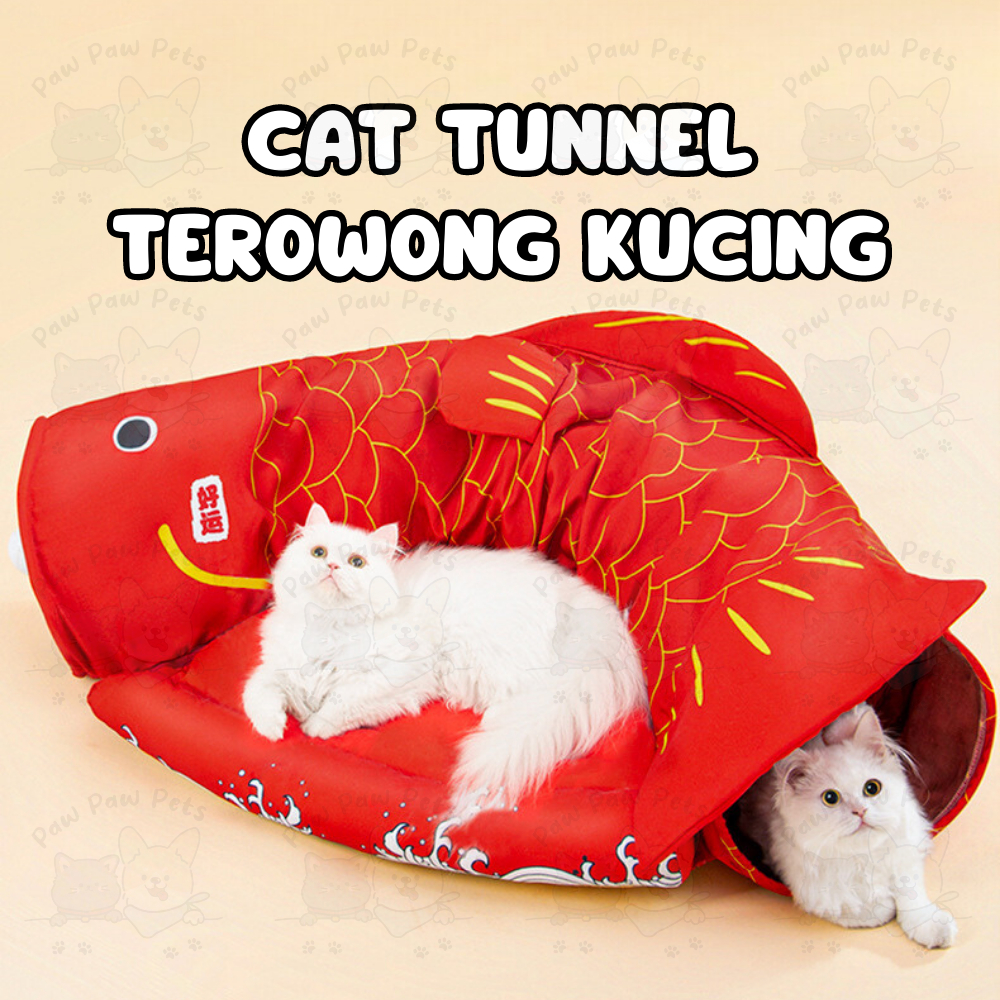 Cat Tunnel Passage Cat Toy Cushion Bed | Laluan Terowong Kucing Alat ...