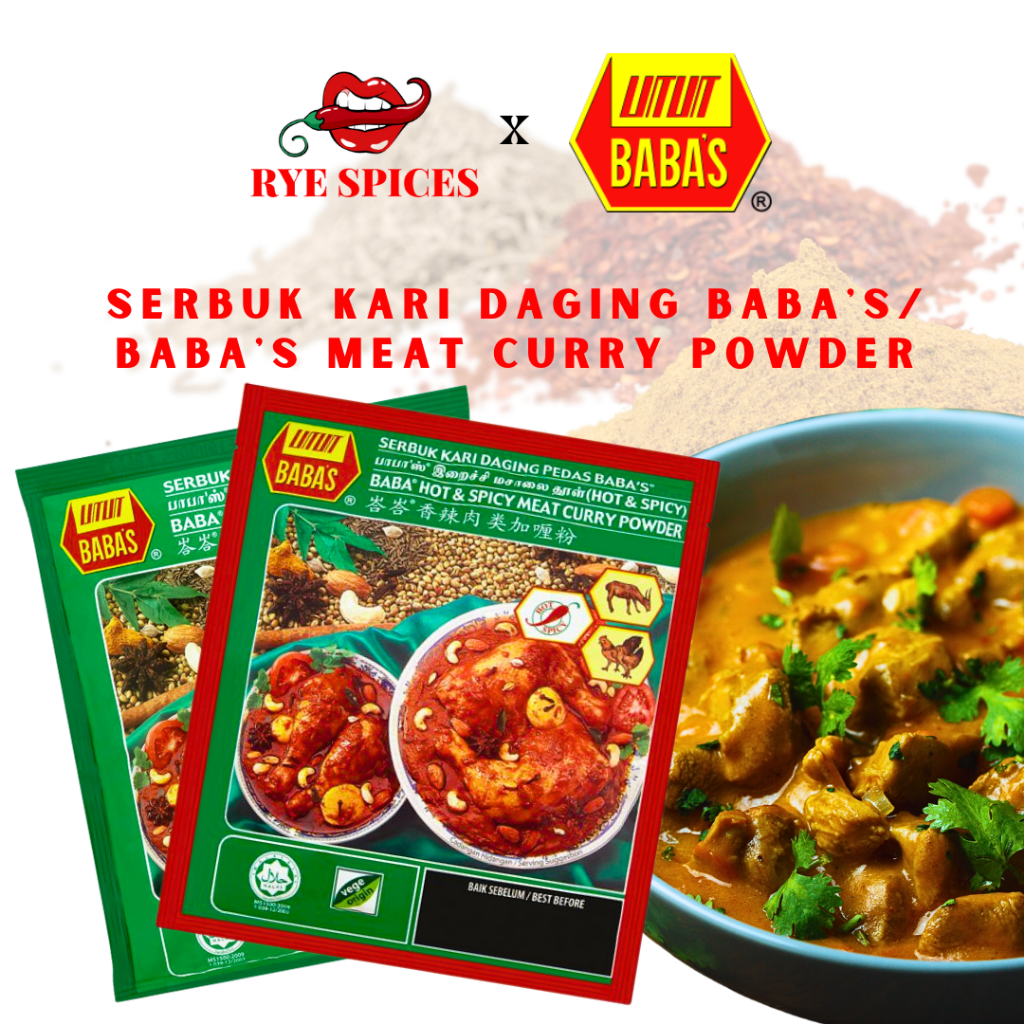 Serbuk Kari Daging Baba's/Baba's Meat Curry Powder 250g Halal | Shopee ...