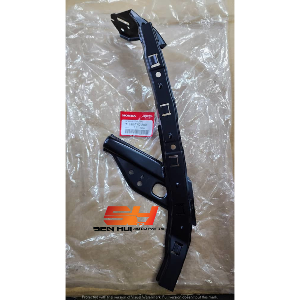 Honda Civic 71190-TR0-A00 BRACKET Front Bumper Left LH side long upper ...