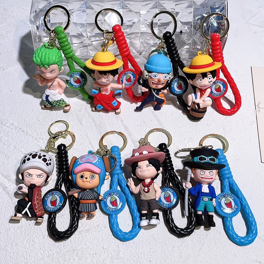 🔥Ready Stock🔥Anime One Piece Key Ring Pendant Keychain Luffy Ace ...