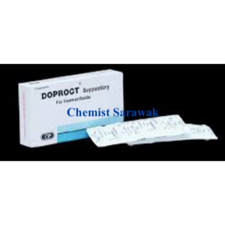Doproct Suppository Hemorrhoid Buasir ITchy / Gatal 5' suppositories ...