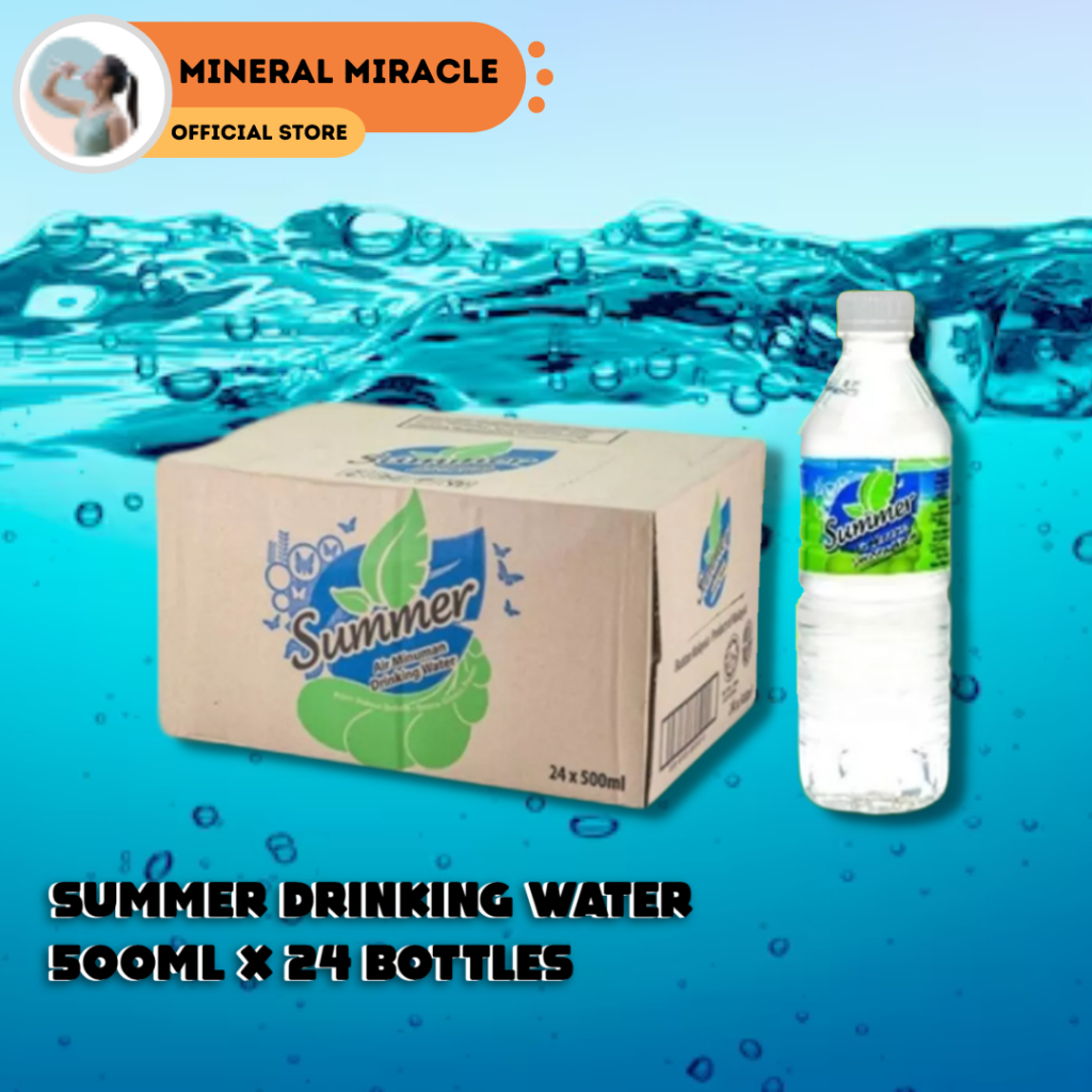 SUMMER Drinking Water (1 CARTON 500ml x 24 Bottles) | Shopee Malaysia