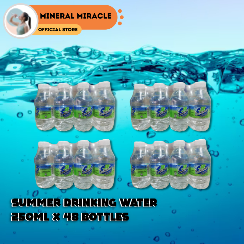 SUMMER Drinking Water (4 PACKS 250ml x 12 Bottles) | Shopee Malaysia
