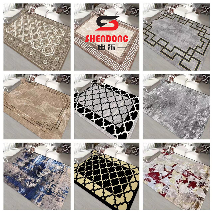 L (180*120cm) Crystal Velvet Carpet 5 D / Floor mat / Rugs/ Carpets ...