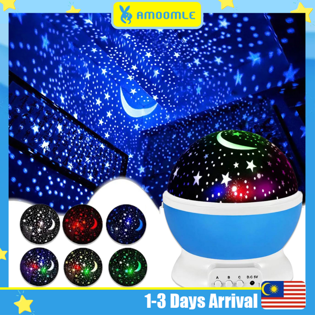 LED Starry Night Sky Galaxy Projector Lamp Star Light Bedroom Universe ...